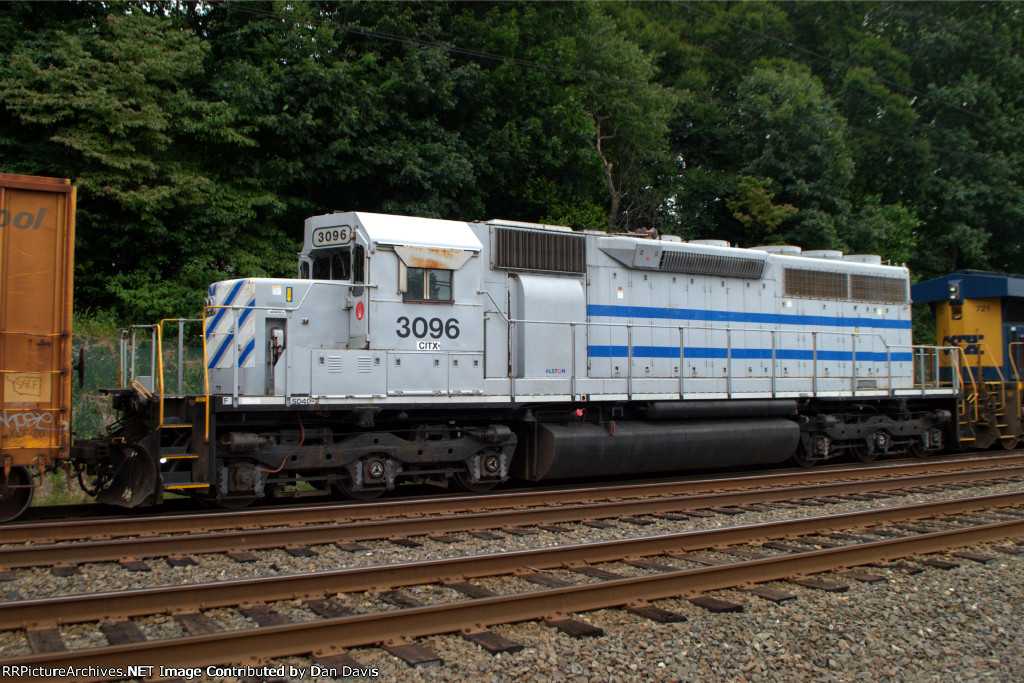 CITX SD40-2 3096 as the second unit on Q439-08